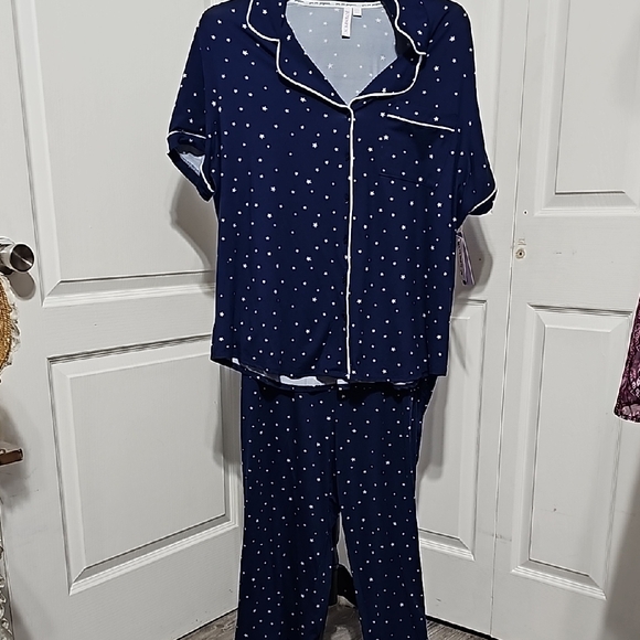 joyspun | Intimates & Sleepwear | Nwt Super Comfy Pj Set Dark Blue ...